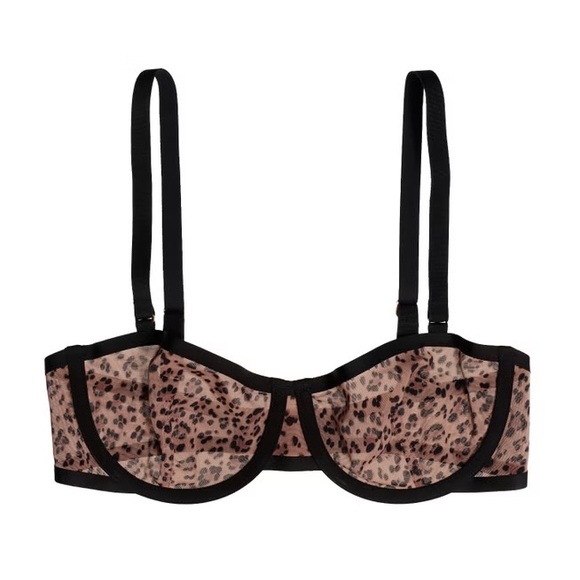 CUUP | Intimates & Sleepwear | Cuup The Balconette Leopard Print Mesh ...